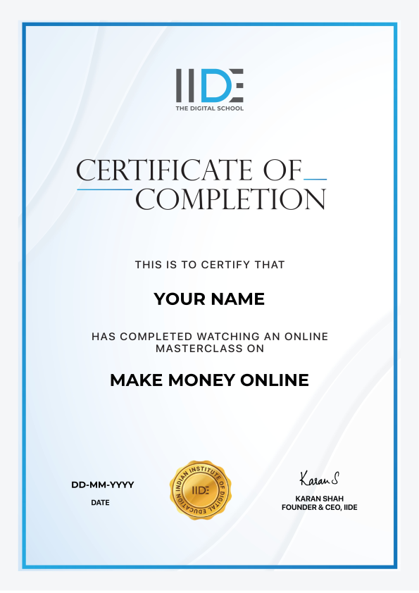 IIDE Masterclass