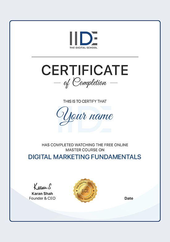 Fundamentals of Digital Marketing Course with Certification